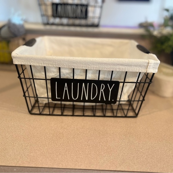 Accents | Rae Dunn Laundry Metal Basket Storage | Poshmark